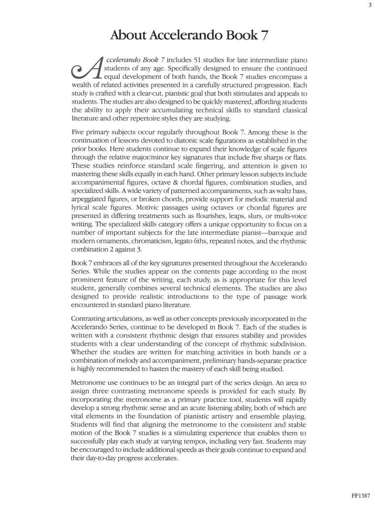 Accelerando Book 7 | Schultz Music Publications