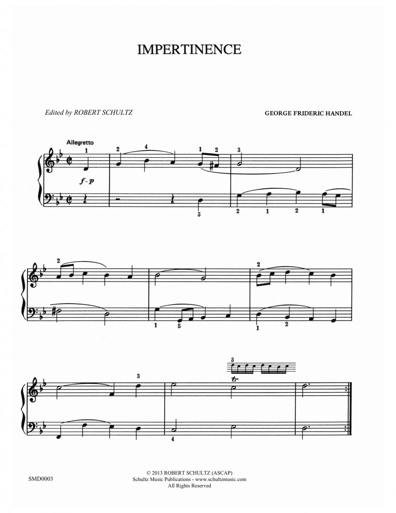 Impertinence | Schultz Music Publications