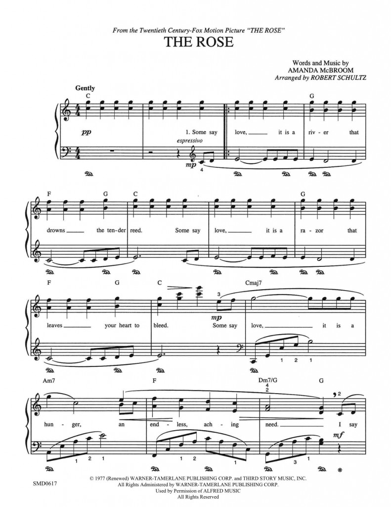 The Rose | Schultz Music Publications