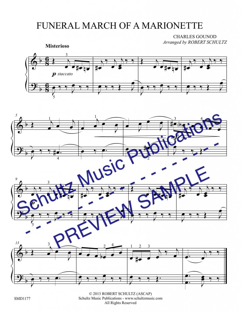 Funeral March of a Marionette | Schultz Music Publications