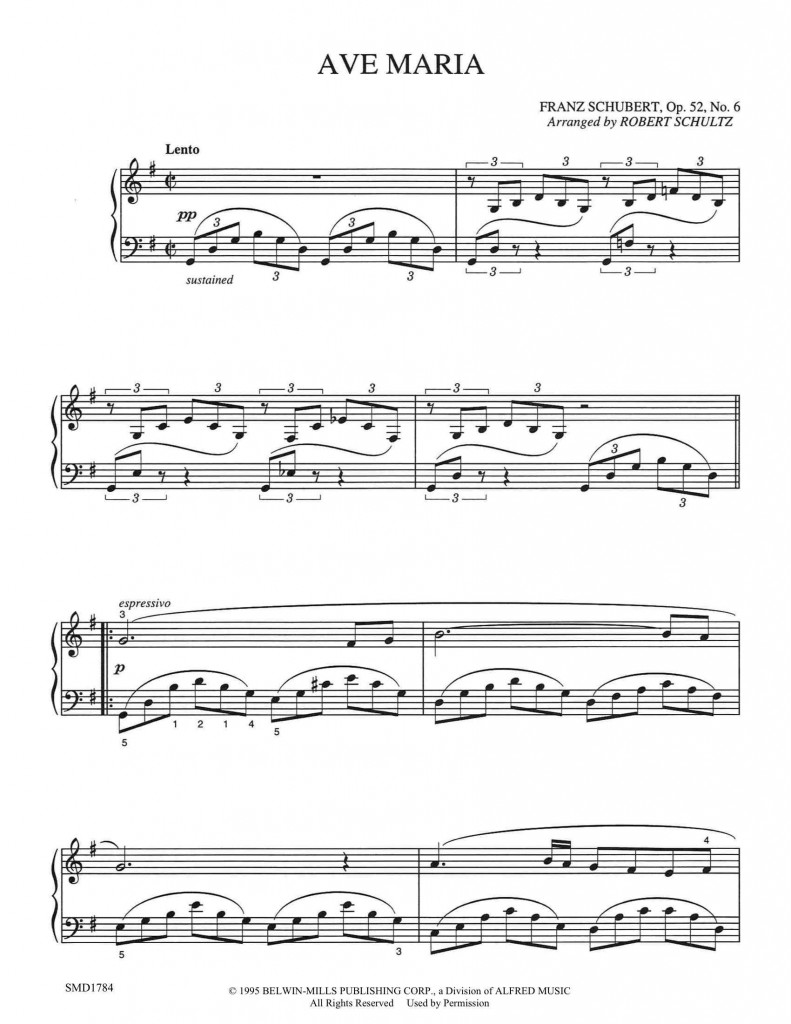 Ave Maria (Pro – digital) | Schultz Music Publications