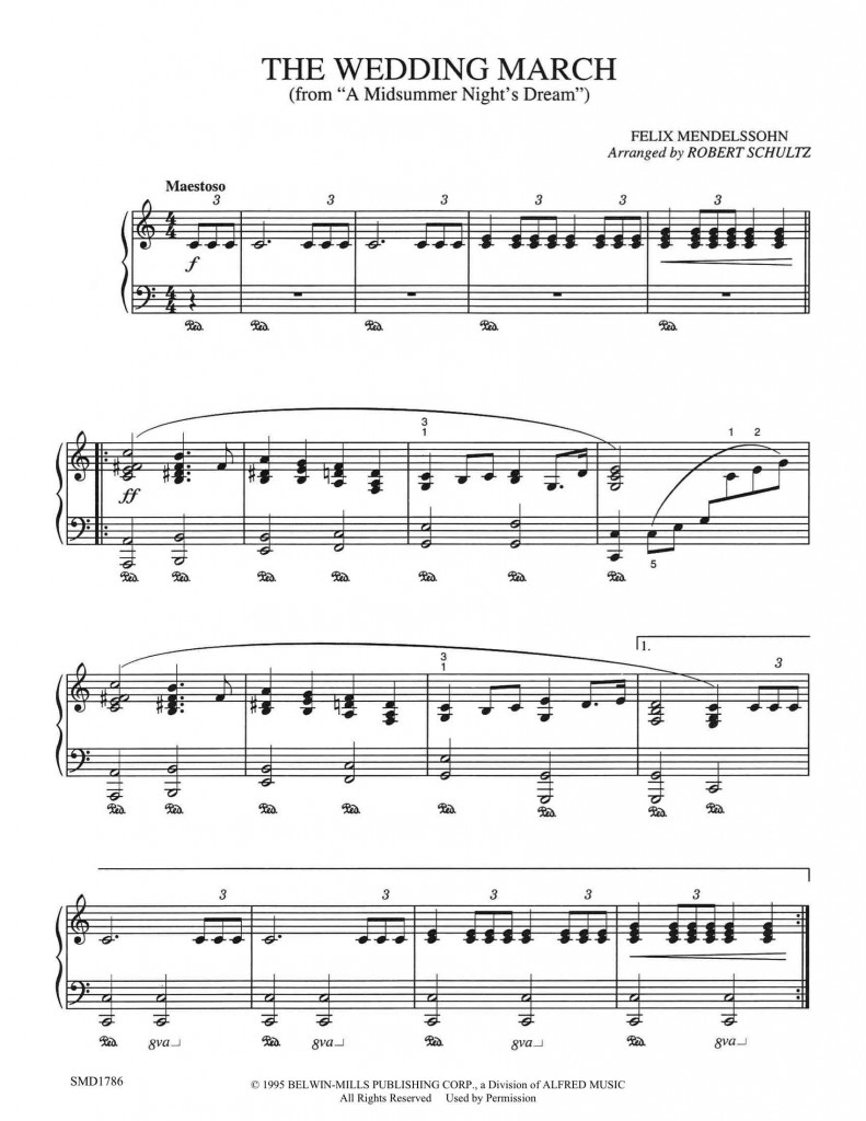 The Wedding March | Schultz Music Publications