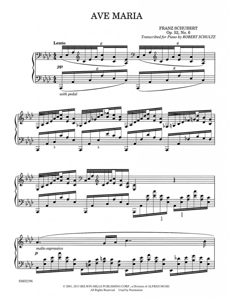 Ave Maria (Artist – digital) | Schultz Music Publications