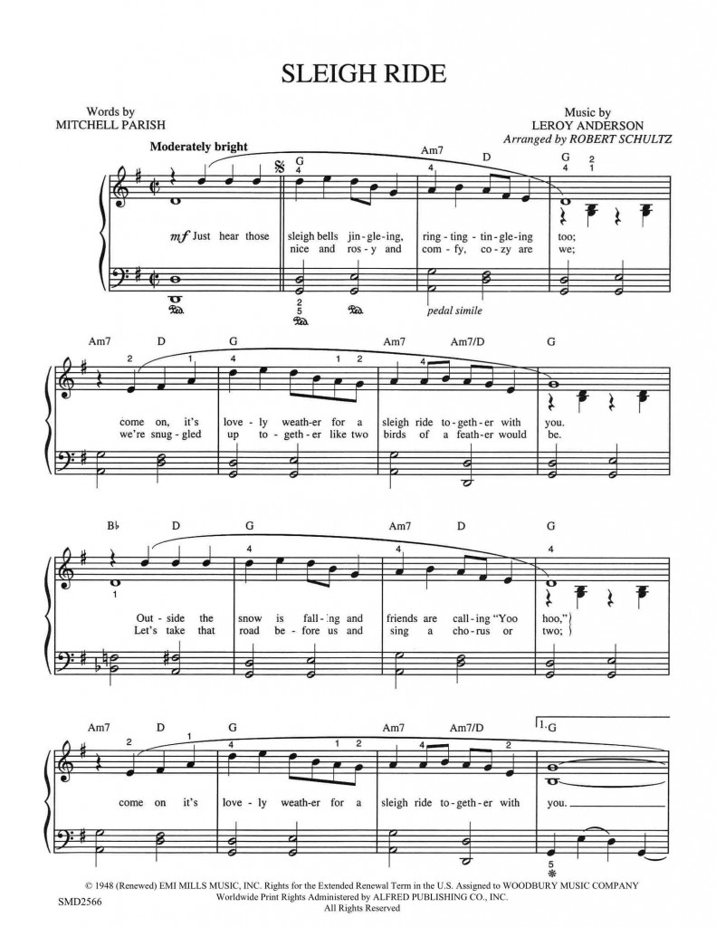 Sleigh Ride | Schultz Music Publications
